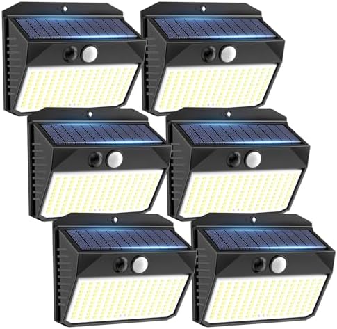 Solar Lights Outdoor 120 LED with Lights Reflector and 3 Lighting Modes ...