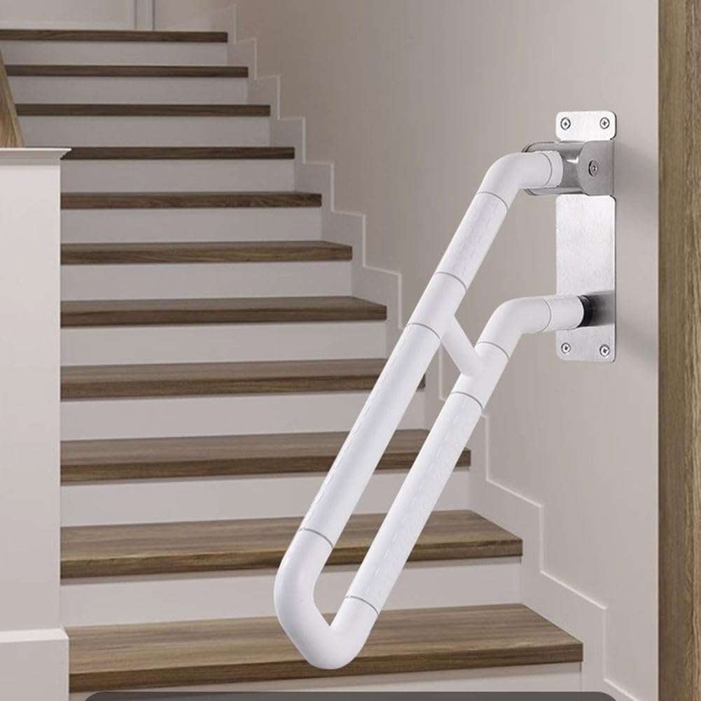 Handrails U Shaped Flip Up Grab Bar,Stair Handrail for Indoor and ...