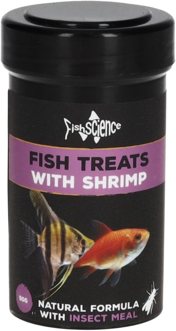 FishScience Fish Treats with Shrimp 50g (100ml) | Fish Food Treat for ...