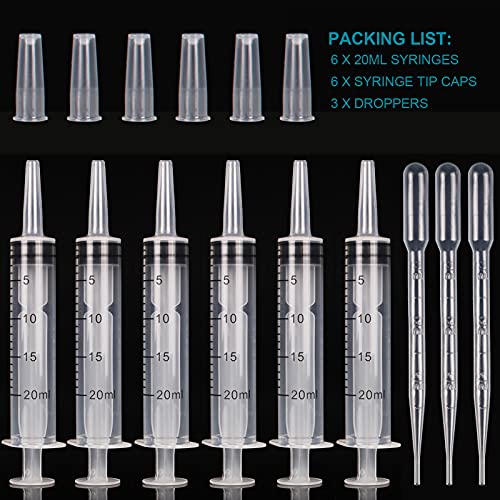 Snapklik.com : 6 Pack 20ml Syringe Without Needle - Syringes For Lip ...