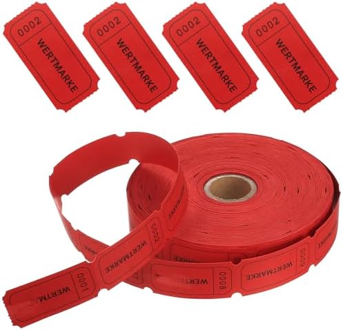 1 Roll / 1000 Pieces Value Tokens Rolls, Drink Stamps with 1000 Tears ...