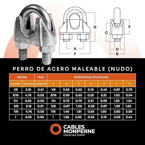 Nudo Perro Para Cable De Acero - Ferreteria Y Herramientas