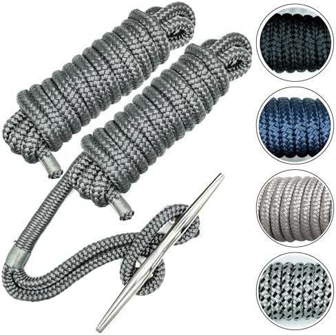 Amazon.com: Dock Lines for Boats 1/2 Inch,Boat Ropes for Docking 1/2”X ...
