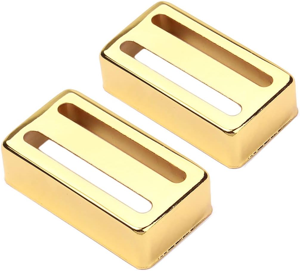 Amazon.com: Alnicov Set Of 2 Humbucker Guitar Pickup Covers Brass ...