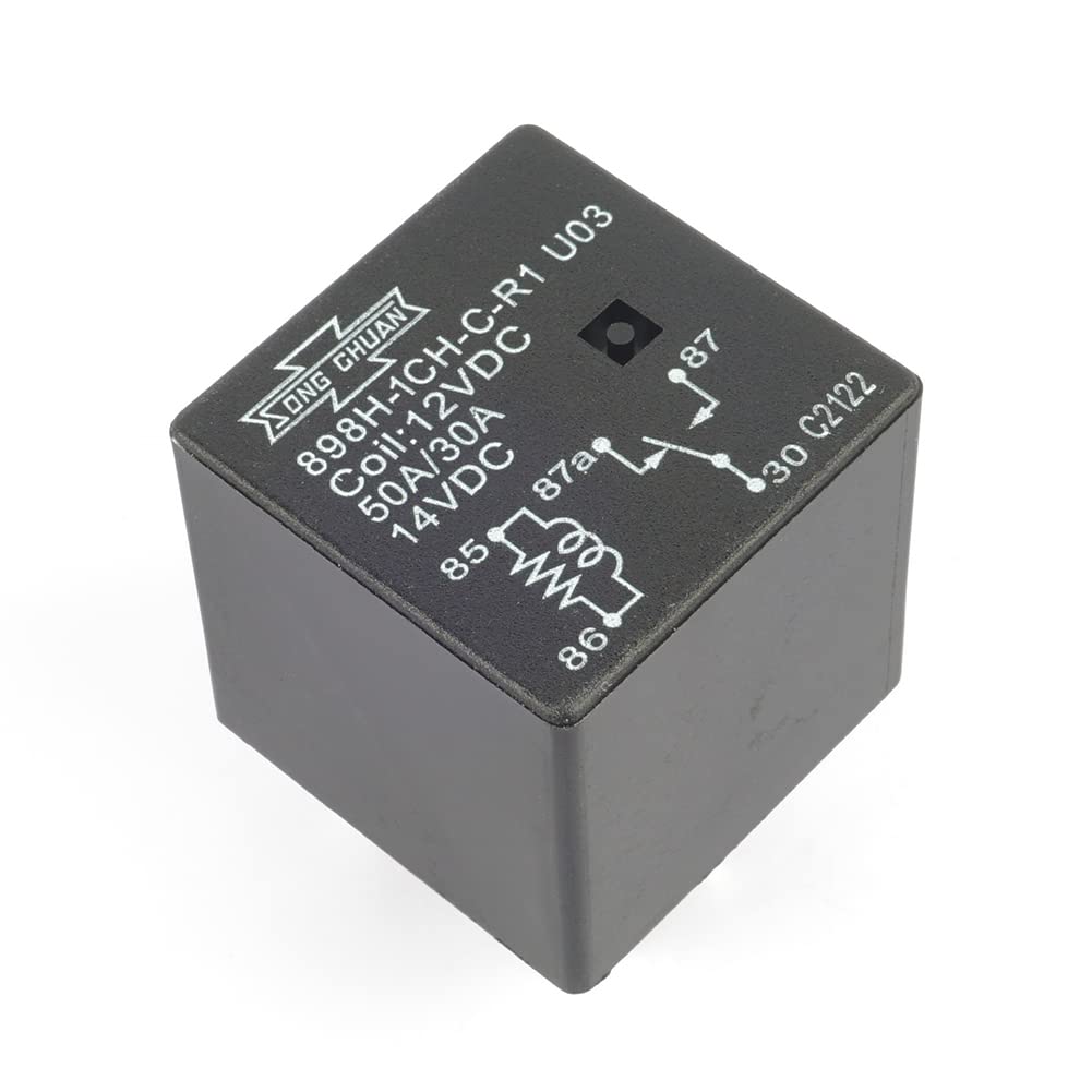 898H-1CH-C-R1 U03 12VDC 50A Mini 280 Relé automotriz con SPDT Flux ...