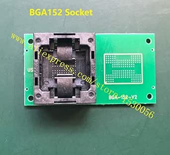 Amazon.com: Gimax BGA152 Socket with PCB,pitch 1.0mm for BGA152 Nand ...