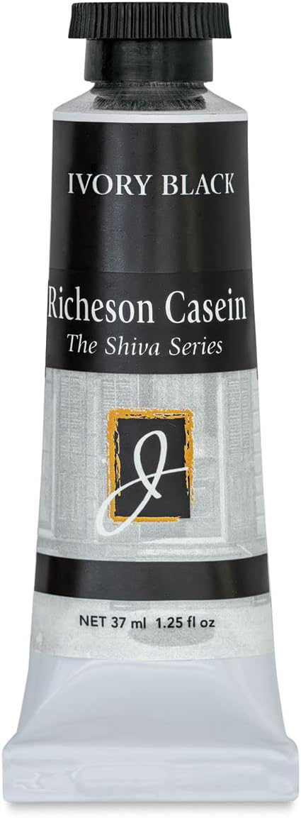 Amazon.com: Jack Richeson Artist Casein Colors, 37-Milileter, Ivory Black