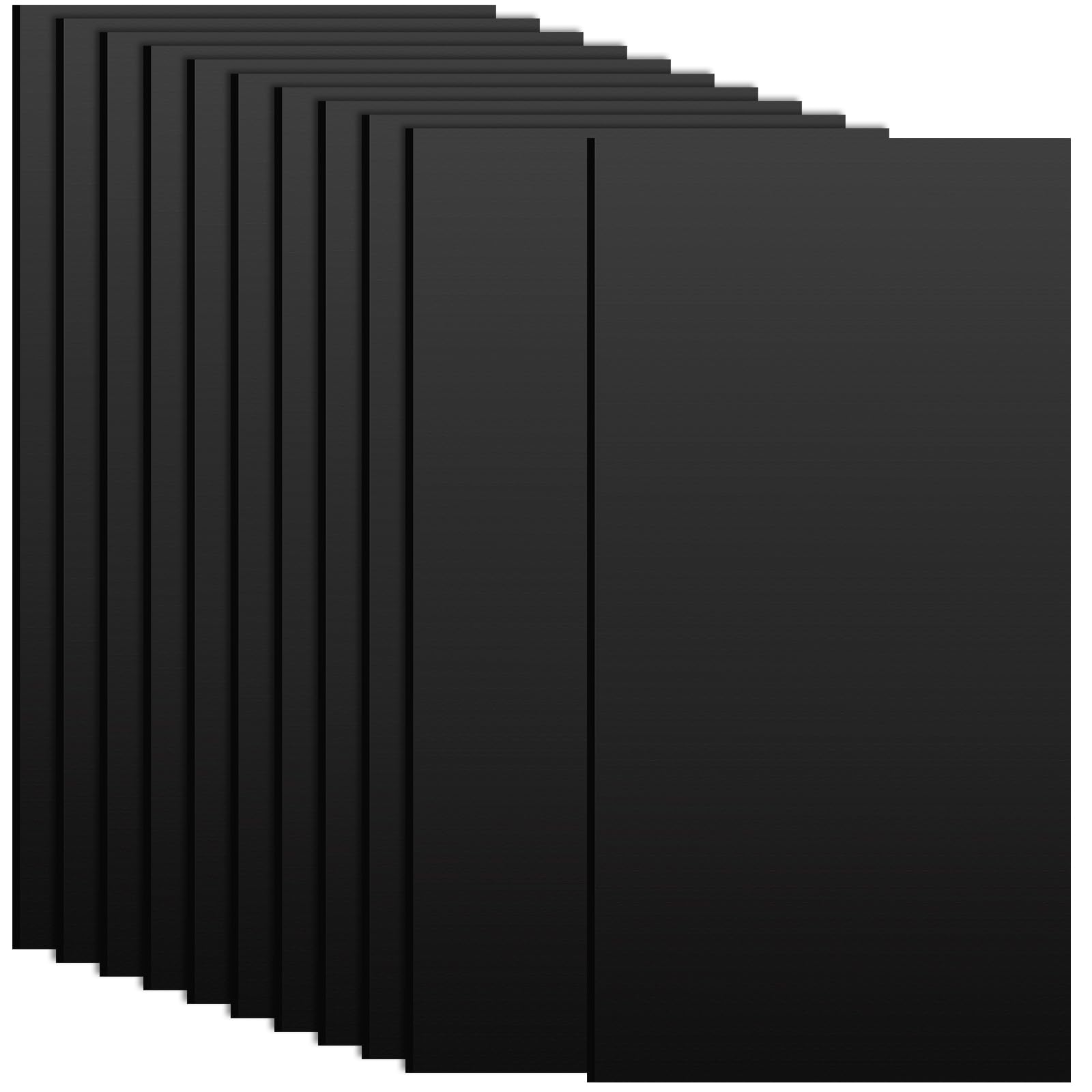 Pangda 10 Pcs 2 x 4 ft Black Drop Ceiling Tile Smooth Waterproof PVC ...