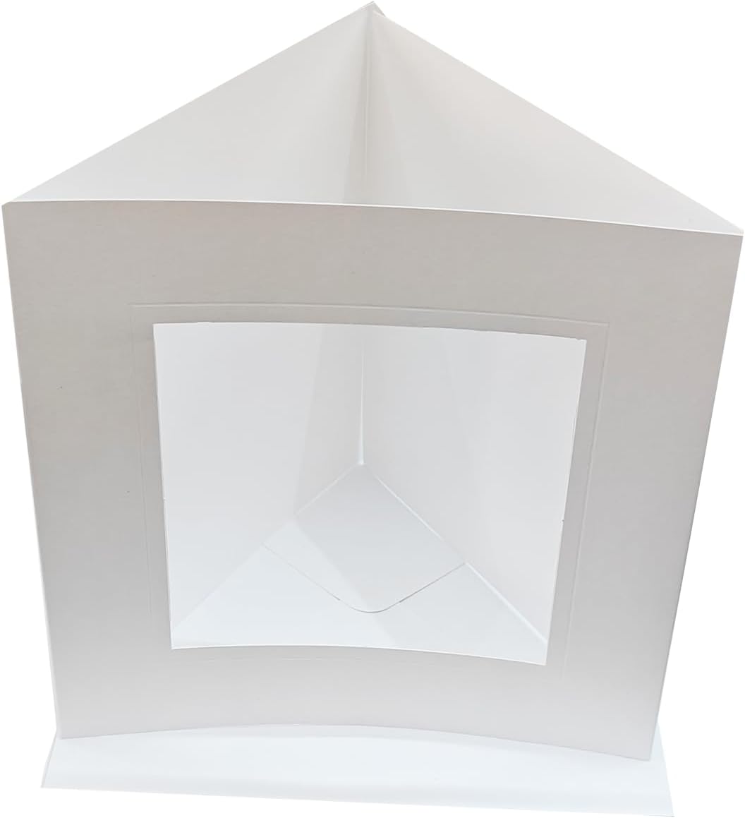 Habico Square White Aperture Cards & Envelopes-Pack 5-150mm x 150mm ...