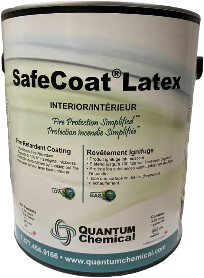 Fire Retardant Coating - Safe Coat Latex Based - Int & Ext - Fire ...