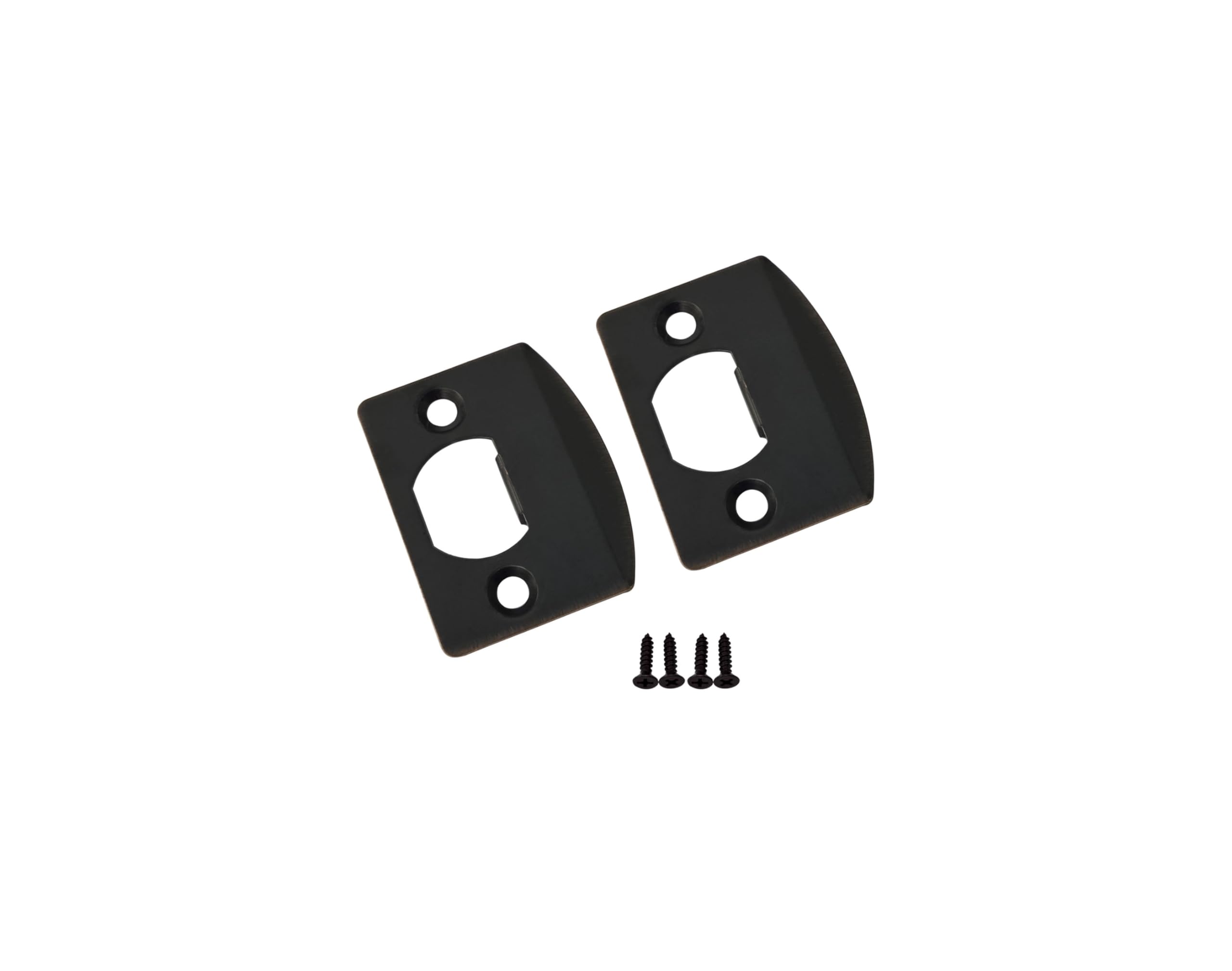 Snapklik.com : QCAA Solid Brass Latch Strike Plate L 2-1/4" X W 1-7/16"
