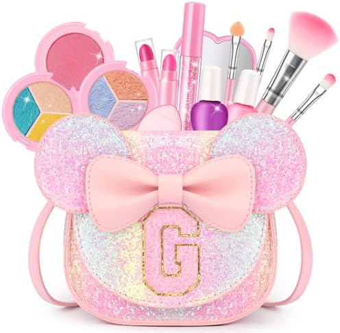 Amazon.com: Kids Makeup Kit for Girls - 15 Pcs Real Washable Make Up ...