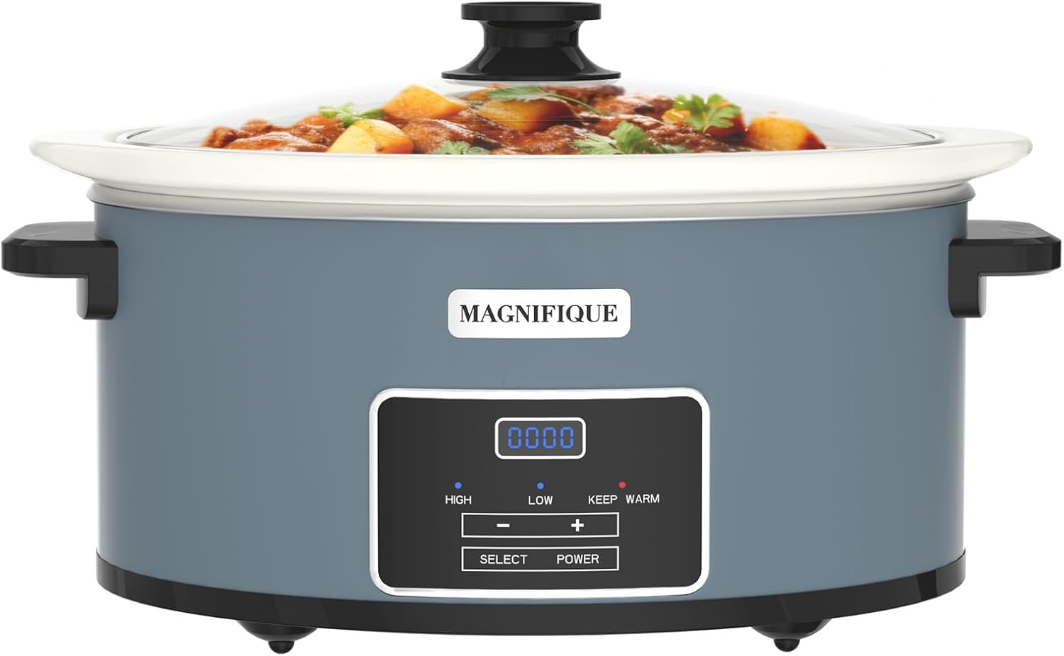 Amazon.com: MAGNIFIQUE 6-Quart Programmable Slow Cooker with Timer ...