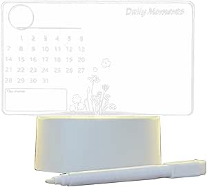 Amazon.com : Clear Acrylic Desk Calendar Planner Erasable Acrylic Board ...
