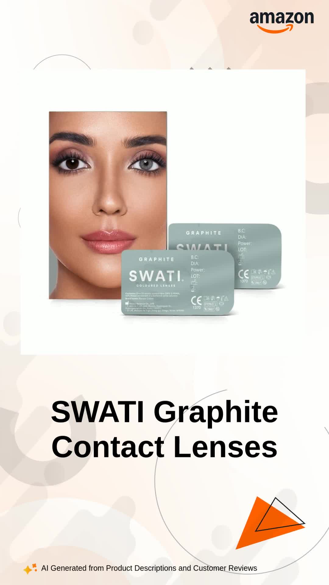 Watch SWATI Graphite Contact Lenses on Amazon Live