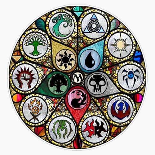 Amazon.com: LAD Studio MTG Stained Glass Window Bumper Sticker Decal 5""