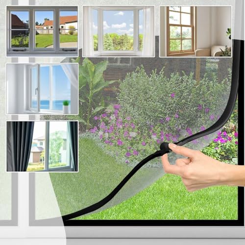 DIY Magnetic Window Screen Adjustable Mesh Screen Protector Fits Max 32 ...