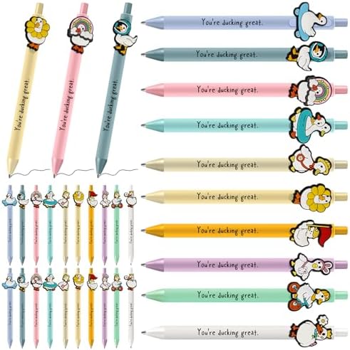 Amazon.com : Feifeiya 20 Pcs Inspirational Duck Pens Duck Lovers Gifts ...