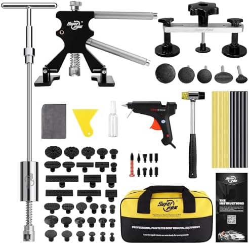 Super PDR Car Dent Puller Kit 75pcs, Paintless Dent Repair Kit with ...