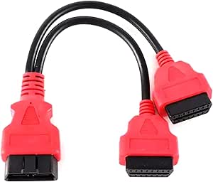 Amazon.com: OBD2 Splitter 2 Way Y Dual Connector 16 Pin OBD2 1 Male to 2 Female OBD2 Port ...