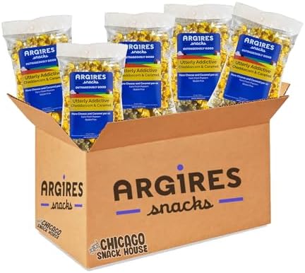 Amazon.com: Argires Chicago 1 Oz. Popcorn Bags Chicago Snack House (5 ...
