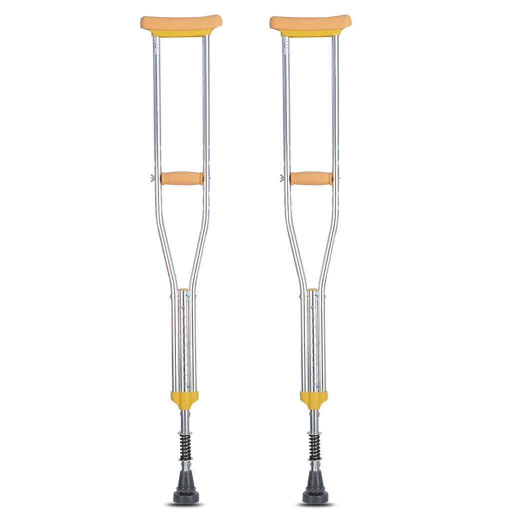Buy JHDPH3 Axillary crutches with anti-vibration spring, crutch for ...