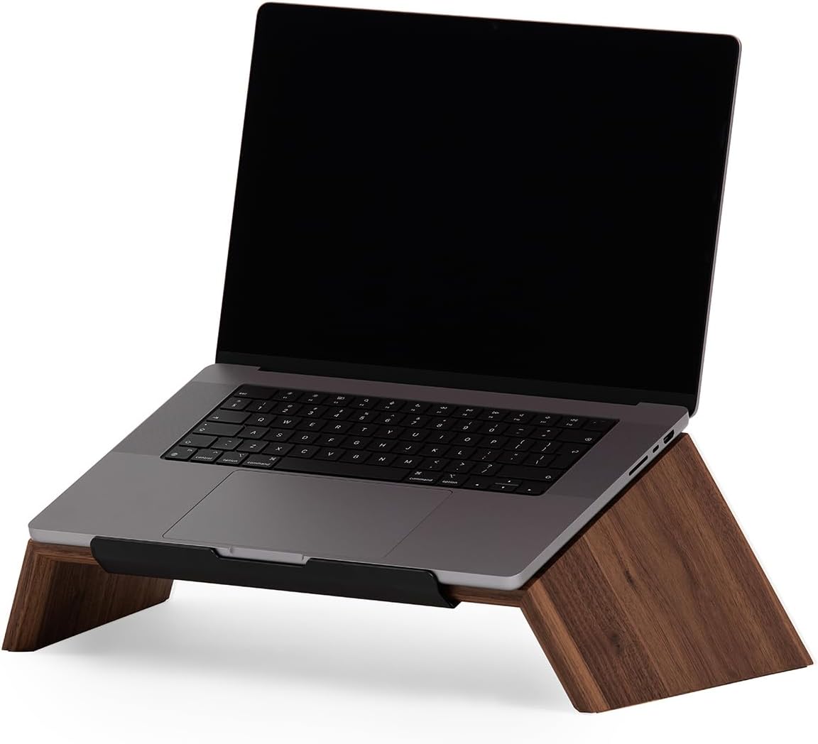 Amazon.com: Oakywood Wooden Slanted Laptop Stand - Ergonomic Riser ...