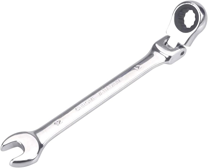 7mm Metric Flex-Head Ratchet Wrench,Box End Head 72-Tooth Ratcheting ...