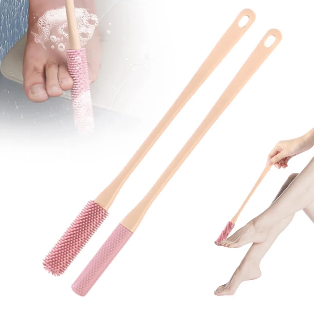 Amazon.com : Toe Gap Cleaning Brush, Long Handled Silicone Toe Crevice ...