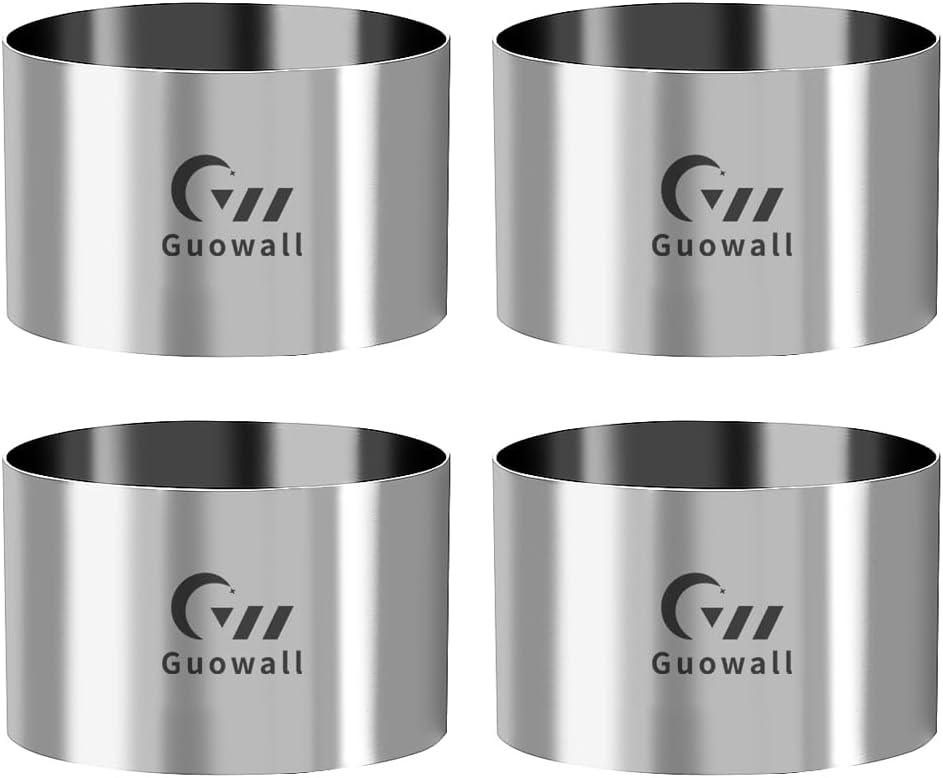 Amazon.com: Cake Ring Mold 3Inch Cake Rings for Baking Round Stainless ...