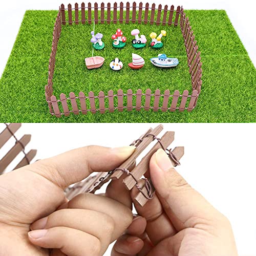 Hju Mini Garden Fence for Landscape DIY Miniature Garden Fence Small ...