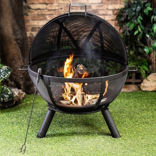 Amazon.com : Deko Living 38 Inch Outdoor Sphere Globe Fire Pit ...
