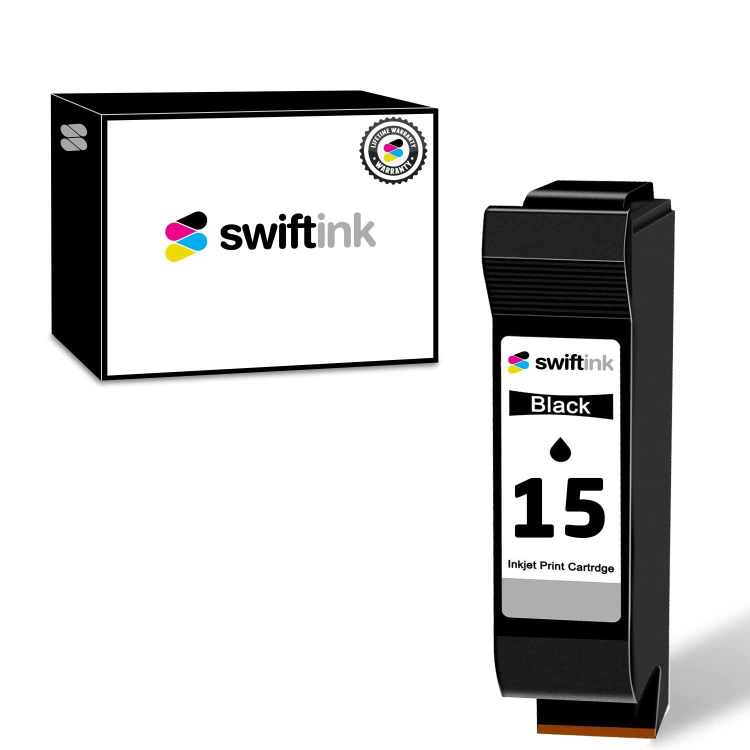 Amazon.com: SELPONT Manufactured for HP 15 Ink Cartridge Replacement ...