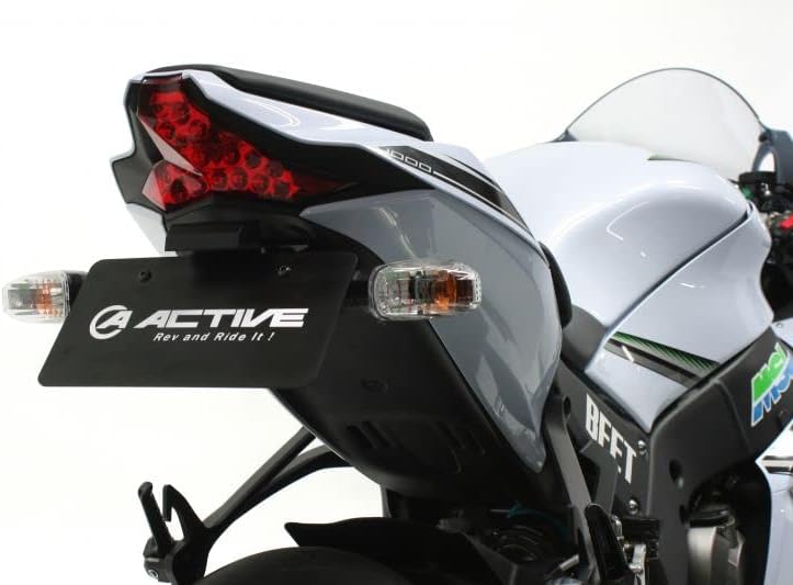 Amazon.co.jp: ACTIVE Motorcycle Fenderless Kit, Black [With LED Number ...