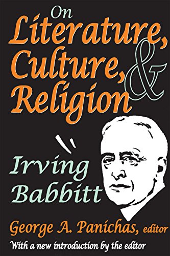 Amazon | On Literature, Culture, and Religion: Irving Babbitt (English ...