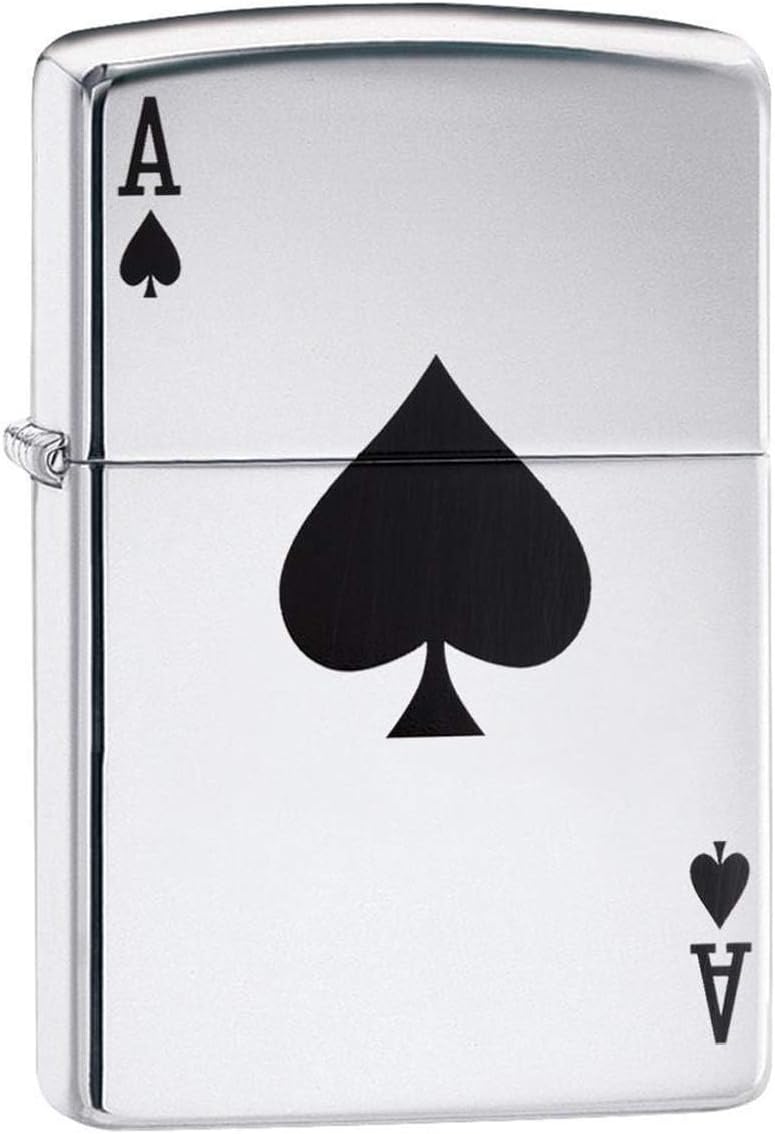 Amazon.com: Personalized Zippo Ace of Spades Classic Oil Windproof ...