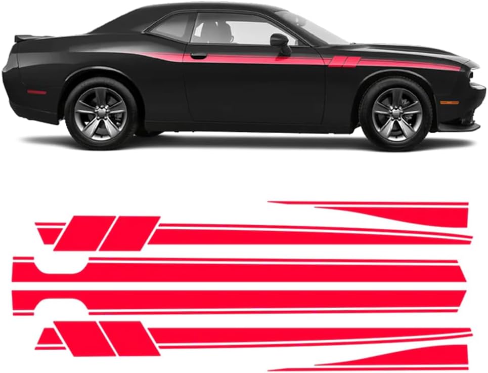 Amazon.com - Side Stripe Racing Graphics Vinyl Decal Sticker Kit ...