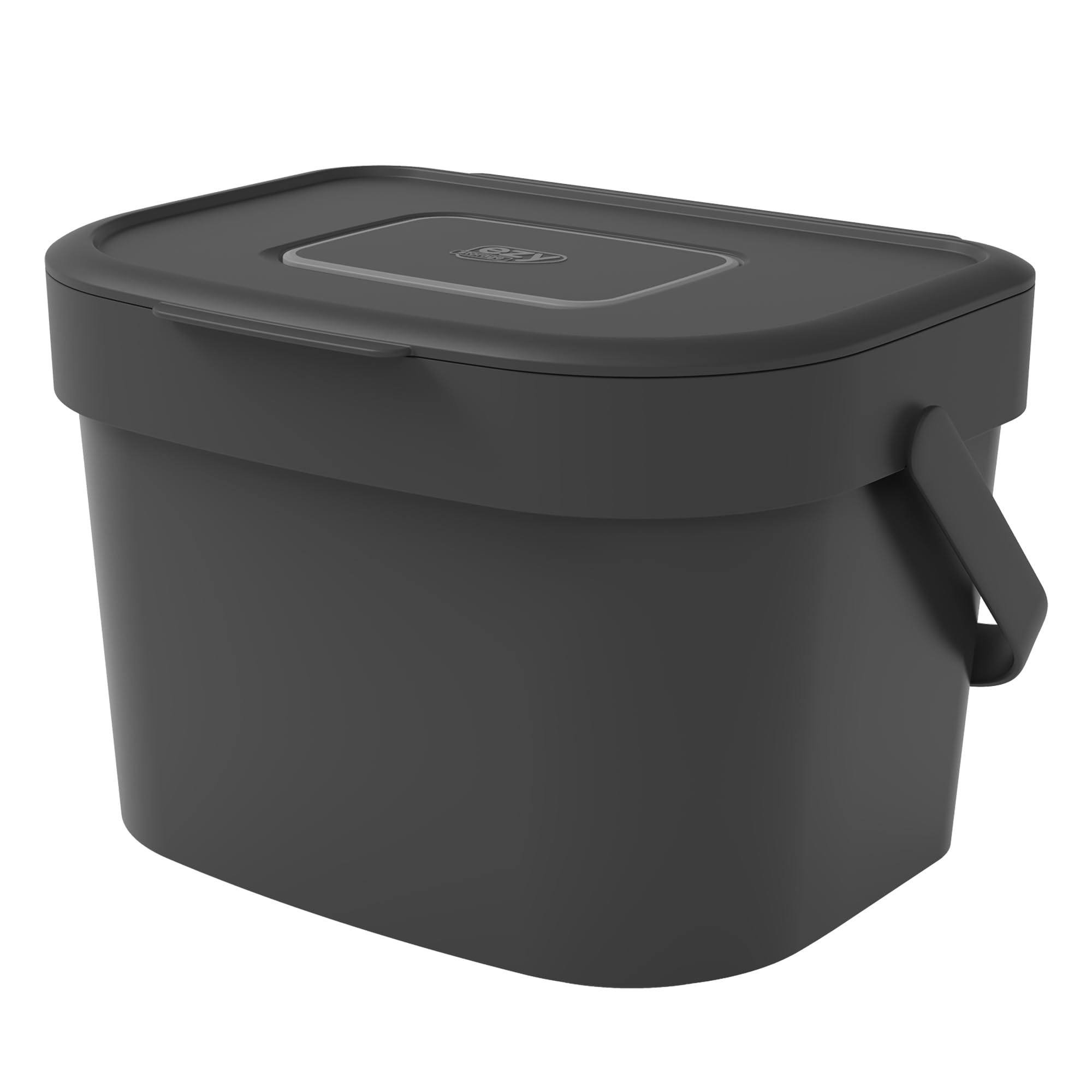 6L Food Waste Kitchen Compost Caddy Bin Wall Mountable Caddy With ...