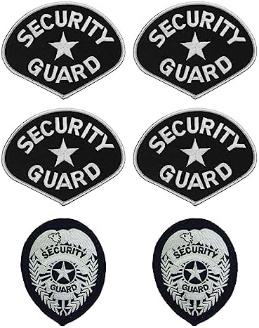 Amazon.com: RYNO GEAR Embroidered Patch Emblems Set - (Security Guard ...