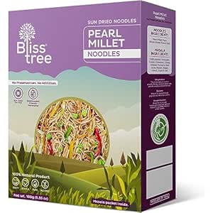 Amazon.com: Bliss Tree Pearl Millet Noodles - 180 Gm (6.35 Oz)
