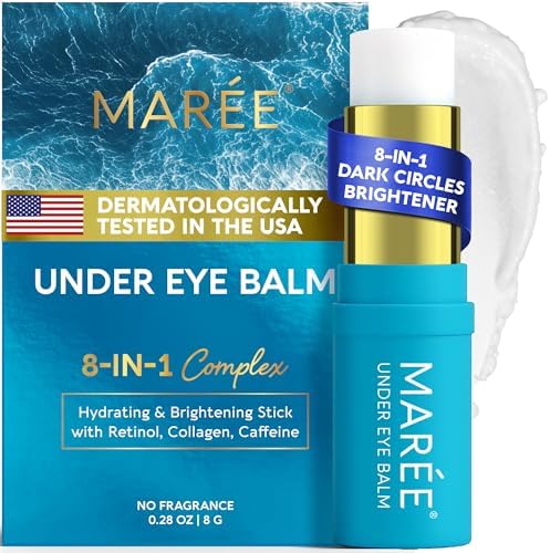 Amazon.com: MAREE Under Eye Balm Stick Hydrating – Retinol Caffeine ...