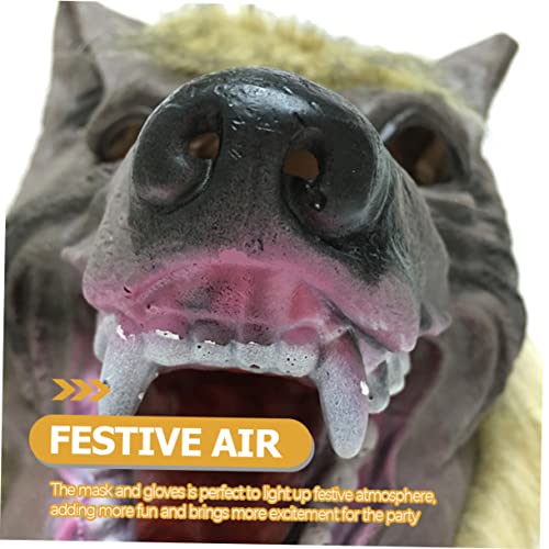 jojofuny 1 Set Wolf Gauntlet Mask Kids Makeup Set Costumes for Men Kids ...