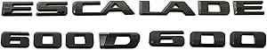 Amazon.com: 3Pcs Escalade 600 600D Rear Liftgate Emblems Car Badge ...