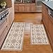 AKUNRUG Kitchen Rugs Mats 2 Pieces,Non Slip Washable Kitchen Rug and ...