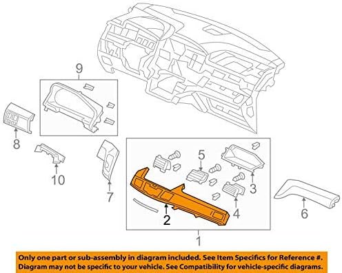 Amazon.com: Genuine Honda 77248-TK8-A11ZA Center Panel : Automotive