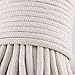 Amazon.com: ZEONHEI 328 Feet 1/4 Inch White Natural Cotton Rope, Cotton ...