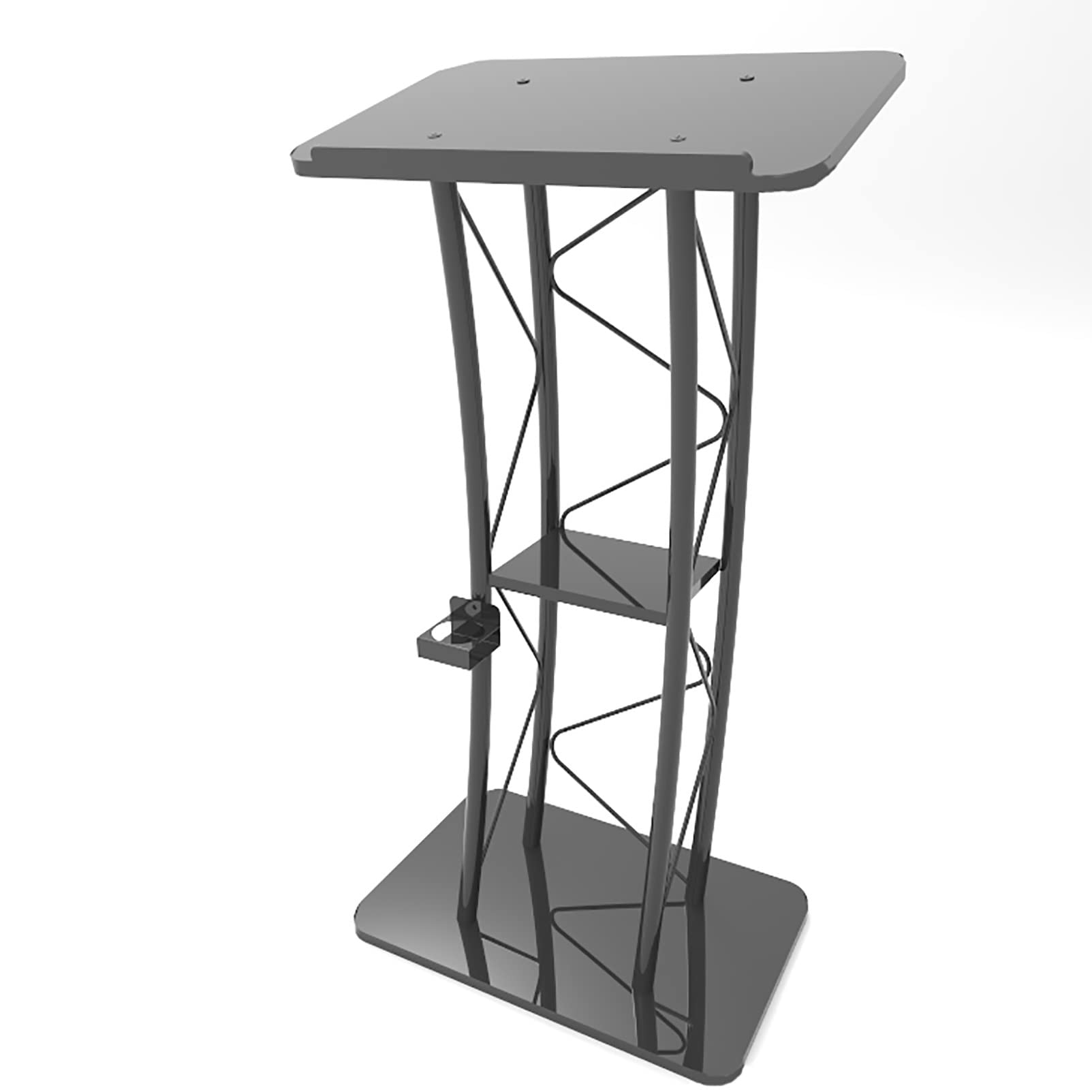 Buy Yofsza Curved Podium, Stand Up Church Lectern Slanted Conference ...