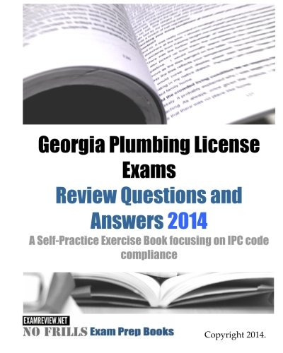 Amazon | Georgia Plumbing License Exams Review Questions and Answers ...