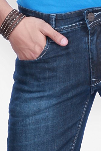 Buy Exile Men's Blue Straight Fit Jeans at Amazon.in