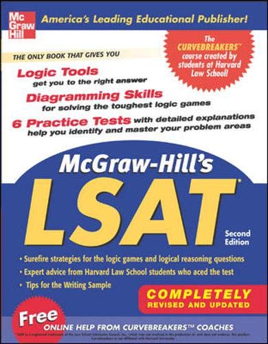 McGraw-Hill's LSAT, Second Edition: Curvebreakers: 9780071478519: Amazon.com: Books